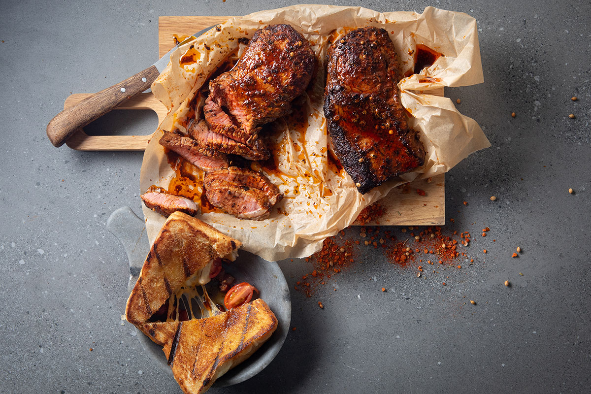 Bertus Basson’s ultimate braaibroodjie and braaied rump steak ...