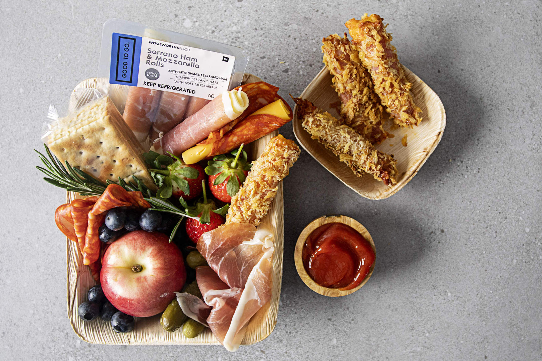 Serrano and crispy cheese bites snack box recipe | TASTE